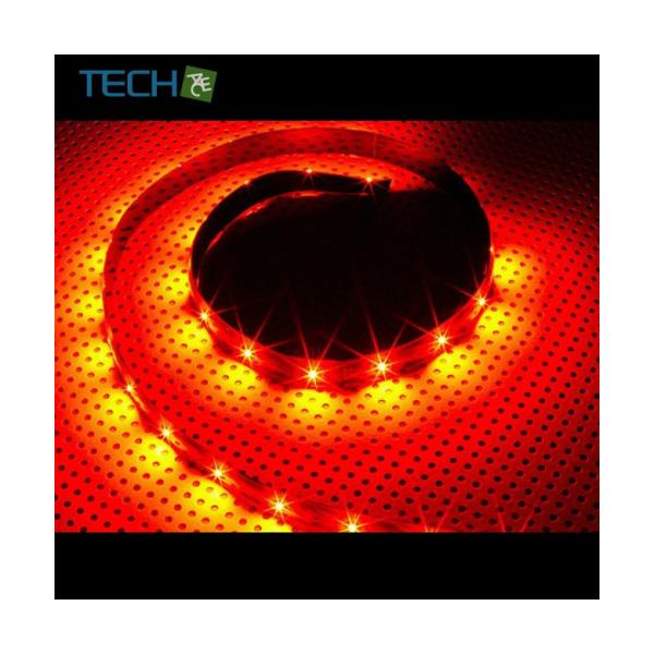 LAMPTRON FlexLight PRO - 15 LEDs - Red（赤）ストリップライト PC LEDテープライト LEDモール 12V 4ピン柔軟性と防水性に富んだ水冷却システムファン用の15LED ライトカラー：Red（赤）ロ...