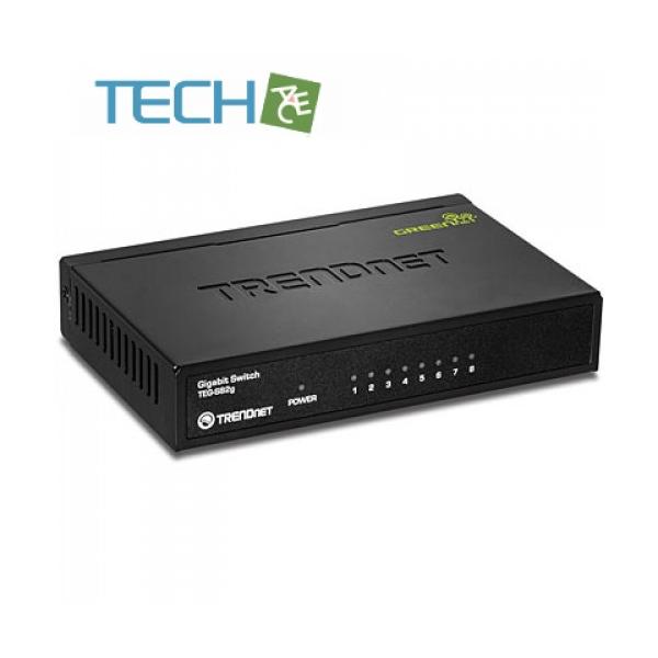 【新品特価品】Trendnet TEG-S82g - 8ポート ギガビットスイッチ GREENnet●TRENDNets社のGREENnetシステムにより消費電力を最大７０％節約 ！●8 x 10/100/1000Mbps オートネゴシエー...