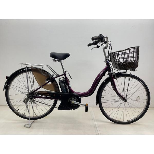 中古 電動自転車 です。経年劣化や傷等が御座います。洗車、部品交換、整備後に実走行にて動作、バッテリー状態のチェックをしております。▼仕様・車名　　　　　：アシスタ・カラー　　　　：パープル・号機　　　　　：A44・サイズ　　　　：26イン...