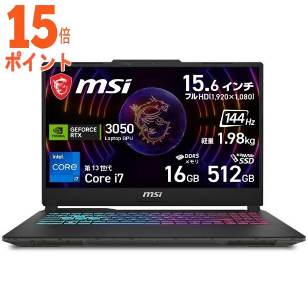 JAN:452654119651515 A13U 157-13620H 16GB SSD512GB RTX3050 -15-A13UCK-4169JP・仕様・OS ： Windows 11 Homeディスプレイ ： 15.6インチ(ノングレ...