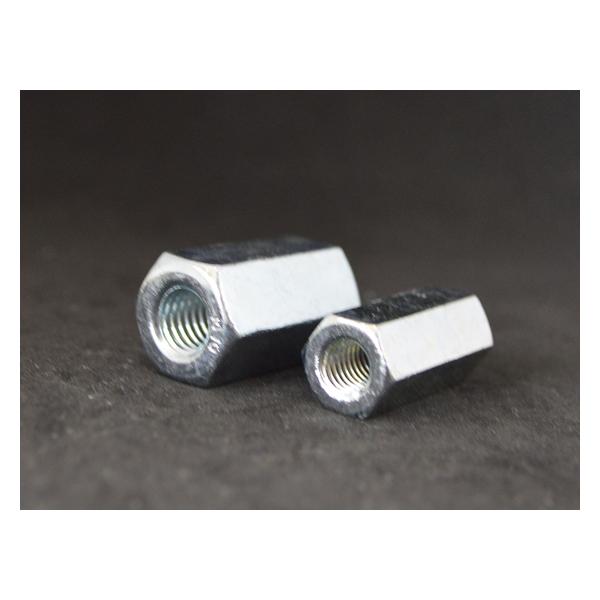 鉄亜鉛メッキ製　長ナット（高ナット）市販品の販売です。ボルトとボルトの締結に使用します。【注文方法】サイズにより単価が変わります。サイズ選択・オプション項目でそれぞれ購入サイズを選択してください。「数量」欄は購入個数を入力してください。【送...