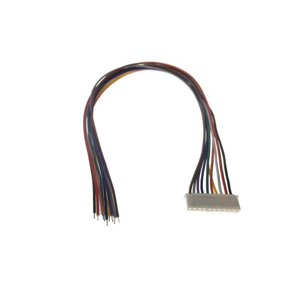 基盤配線用XH2.54コネクタ付きケーブルオス10ピン・タイプケーブル長さ：30cm、ケーブル太さ：1.3mm電子機器の基盤上の配線用として一般的に使用されているコネクタです。既存ケーブルの延長用や、断線ケーブルの修理交換用にお使い頂けます...