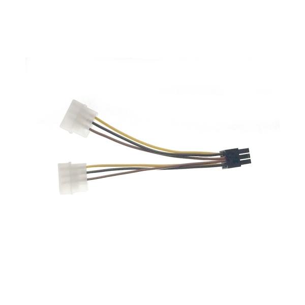 マザーボードや電源、各種ドライブ類の接続に便利なカスタム配線ケーブル電源6ピン to ペリフェラル4ピン（オス）2分岐ケーブル長さ：14cm〜18cm （ロットによって異なります。）御使用に際しましては、コネクタ形状・ピン配列に御注意の上、...