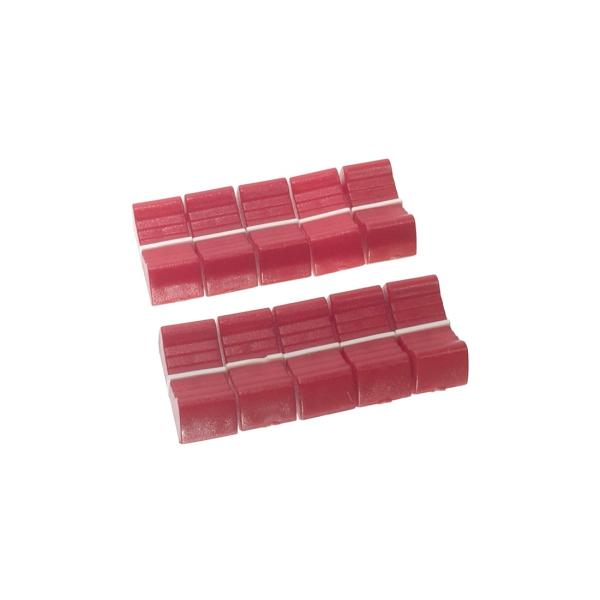 ミキサーのフェーダー/スライドボリューム用ツマミ/ノブ 10個セットフェーダーの軸幅が8mmのもの用色：レッド紛失や破損してしまったツマミの交換用としてお使い頂けます。お得な10個セット＜この商品の配送について＞この商品は郵送（クリックポス...