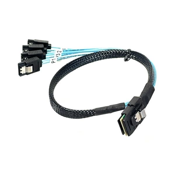 SFF8087 Mini-SAS 4台用接続ケーブル1本4ポートSASホストバス・アダプタ用長さ：全長50cm商品はケーブルのみとなり説明書等は付属致しません。＜この商品の配送について＞この商品は郵送（クリックポスト）での御発送となります。...