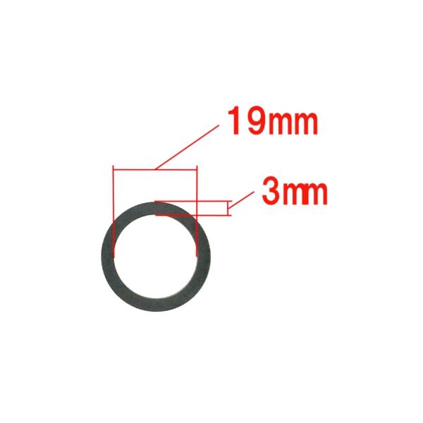 カセットデッキ修理パーツ アイドラー用ゴムリング 内径19mm 厚さ3mm 幅3mm 1個 駆動系消耗パーツ修理交換用 | TECHSPACE | SitePromo