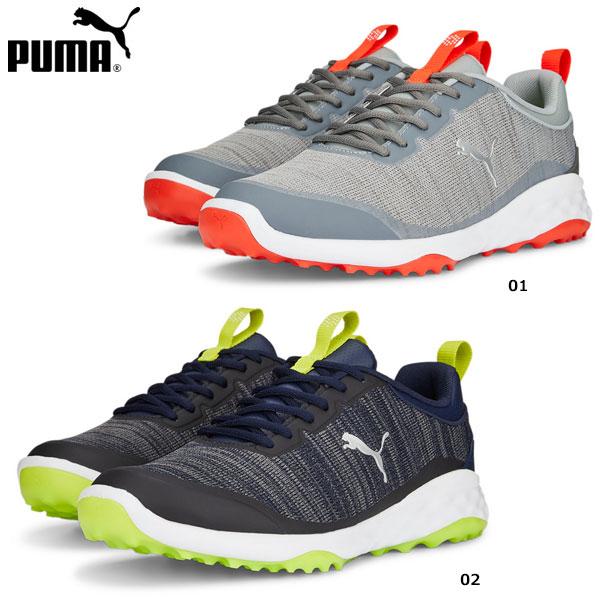 プーマ フュージョン　プロ ゴルフシューズ メンズ 377041FUSIONFOAMテクノロジーを搭載したプーマゴルフシューズ。スーパーソフトEVAフォームとウルトラレスポンシブルラバーの組み合わせにより、比類ないエネルギーリターンとクッシ...