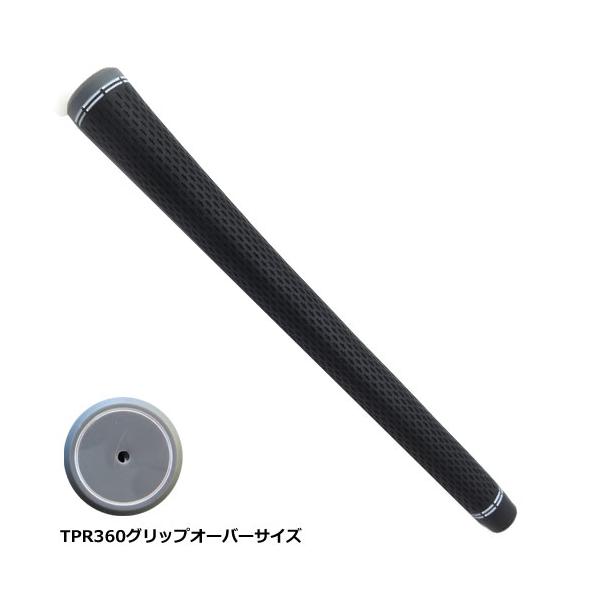 ■ZERO360 ゼロ360グリップ　オーバーサイズZERO360 ゼロ360グリップのオーバーサイズ。しとりとしたフィット感で硬化、劣化しにくい耐久性に優れたゴルフグリップ。素材：サーモプラスチックラバー口径：M60重量：約67.5ｇバッ...