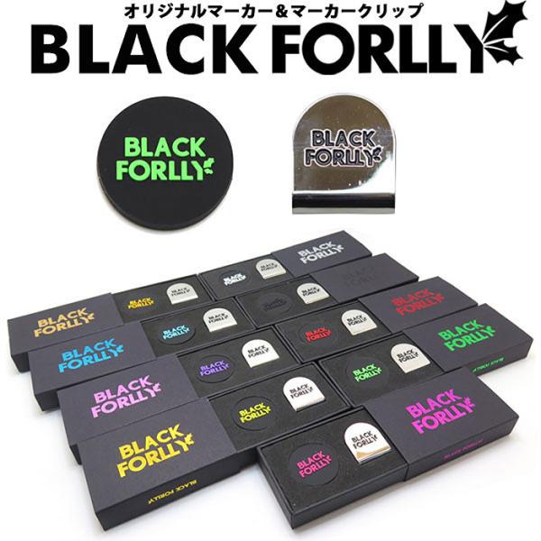 ティーオリーヴオリジナルゴルフマーカー「BLACK FORLLY」 。BLACK FORLLYの立体ロゴがデザインされたゴルフマーカー。マグネット式。マーカー：直径約3.2cmクリップ：約2.5cm×約2.9cm※使用している画像は当店撮影...