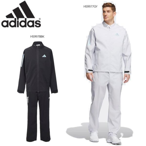 雨が降っても、ゴルフは予定通りスタート。悪天候でもジップを閉めればプレーに集中できる、RAIN. RDYテクノロジーを採用したアディダス ゴルフのレインスーツ。風や雨をシャットアウトするデザインだから、どんな天気でもゴルフができる。袖口とパ...