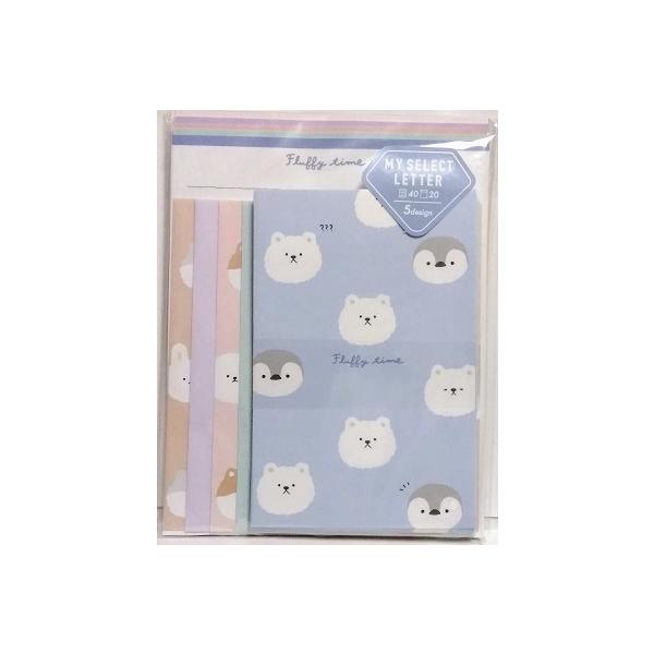 封筒5柄20枚サイズ約147ｍｍ×98ｍｍ便せん5柄40枚サイズ約190ｍｍ×143ｍｍ