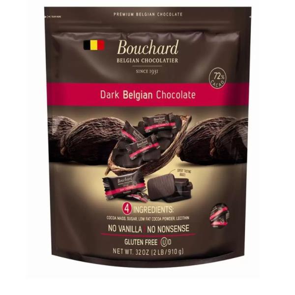 BOUCHARD ダークチョコレート カカオ 72% 910g商品の特徴◆ベルギー製造◆ビーガン◆ミルクチョコレートより糖分、約50%削減◆持ち運びに便利な個別包装◆グルテンフリー※コストコ直送商品となります。※メーカー直送商品及びコストコ...