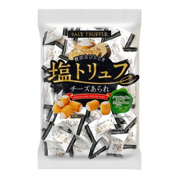 塩 トリュフ チーズ あられ 200g x 3商品の特徴◆ゲランドの塩（フランス産）使用◆黒トリュフ（EU産）使用◆十勝産カマンベールチーズパウダー使用◆内容量：200ｇ x 3袋商品の詳細黒トリュフの芳醇な香りとゲランドの塩の塩味と黒胡椒...
