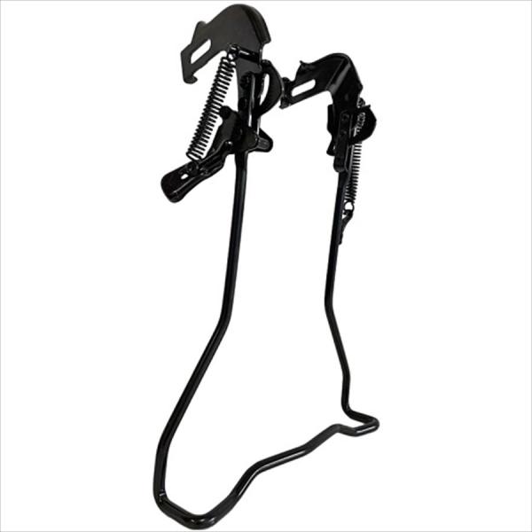 荷物を載せていても楽に駐輪できる両立スタンドL型で駐輪しやすいスタンドです。スタンド下部のL字になっている部分を踏み込むとスタンドが車体を持ち上げてくれるので、手だけで車体を持ち上げるよりも楽に駐輪することができます。■正爪フレーム対応■オ...