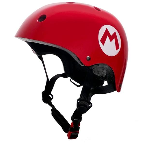 大人気マリオカートヘルメットがマイナーチェンジして再登場！人気があったグラフィックはそのままに、帽体を見直しSG認定され強度がアップ、被り心地が改善されております。・上部のベンチレーションホールが2つとなり帽体の形状を変更し強度がアップ。・...