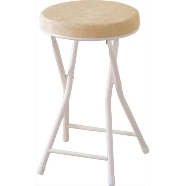 東谷 あづまや  【4985155121670】 PC-31BE ロンダ スツールカラー：ベージュサイズ(cm)：W30×D30×H49(折りたたみ時:W30×D7×H70)小箱入：小箱無スペック：スチール(粉体塗装) ポリエステル組立：完...