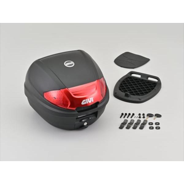 手軽な価格のGIVI ベーシックモデル。付属の汎用ベースを使用し純正や市販のキャリアが取り付けできるほか、GIVI製車種専用フィッティングと組み合わせて取り付けることも可能です。ヘルメットがひとつ入るコンパクトサイズ。 ・容量：30L・重量...