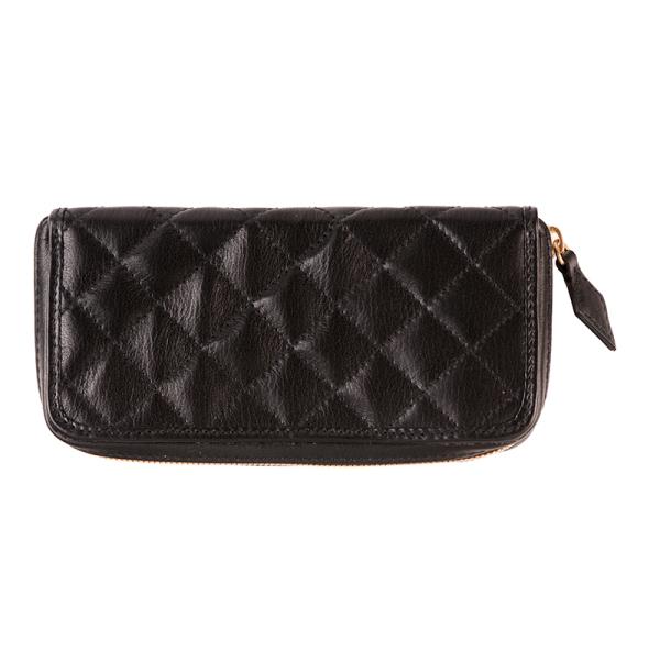 【DIN MARKET】 【4589975583931】SHM LEATHER WALLET LONG [DIAMOND STITCH] ブラック【SHM LEATHER WALLET LONG】・DIN MARKETのオリジナルレザーブラ...