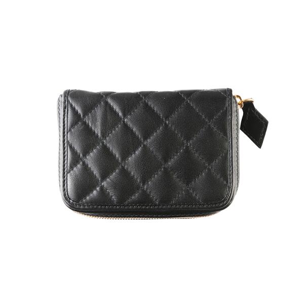 【DIN MARKET】 【4589975583979】SHM LEATHER WALLET MIDDLE [DIAMOND STITCH] ブラック【SHM LEATHER WALLET MIDDLE】・DIN MARKETのオリジナルレ...