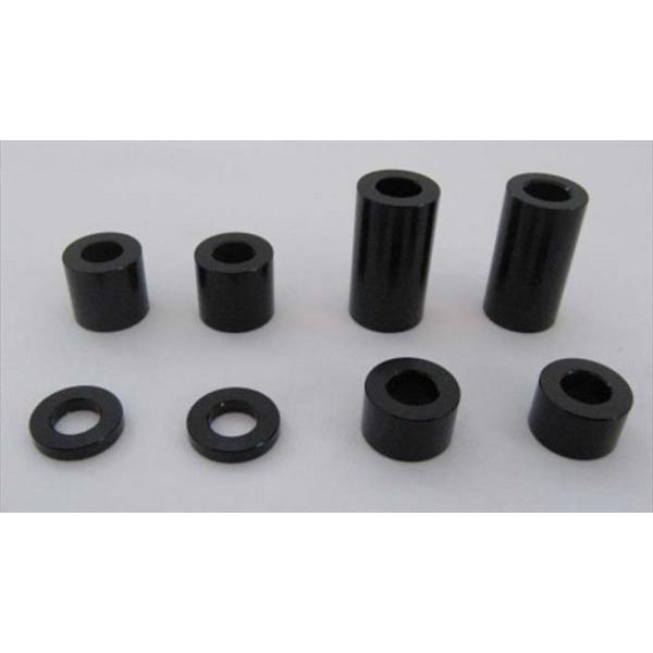 4945716165086 ポスト投函便 M8 ユニバーサルアルミカラー ブラック t＝5mm 2PCS 100508-06 【POSH FAITH(ポッシュ フェイス)】 サイズ：内径8mm／外径16.5mm／適応:M8要望の多い【黒いカ...