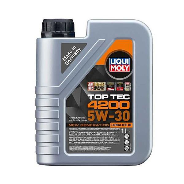LIQUI MOLY（リキモリ）  【4100420209031】 20903 トップテック4200 5W30 1L優れた清浄分散せいによりエンジンをクリーンに保つローフリクション・エンジンオイル。アウディ、BMW、メルセデス、VWグループ...