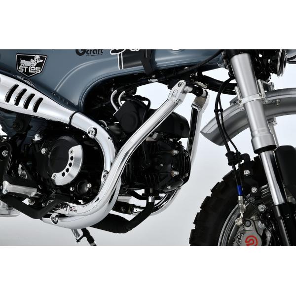 楕円パイプ（32mm?22mm）を使用したダウンチューブ車体のドレスアップに最適です。※純正エンジン/クランクケース対応※33070カムカバーブリーザー、31256カムカバーとの同時装着可能※社外カムカバーとの同時装着は確認がとれておりませ...