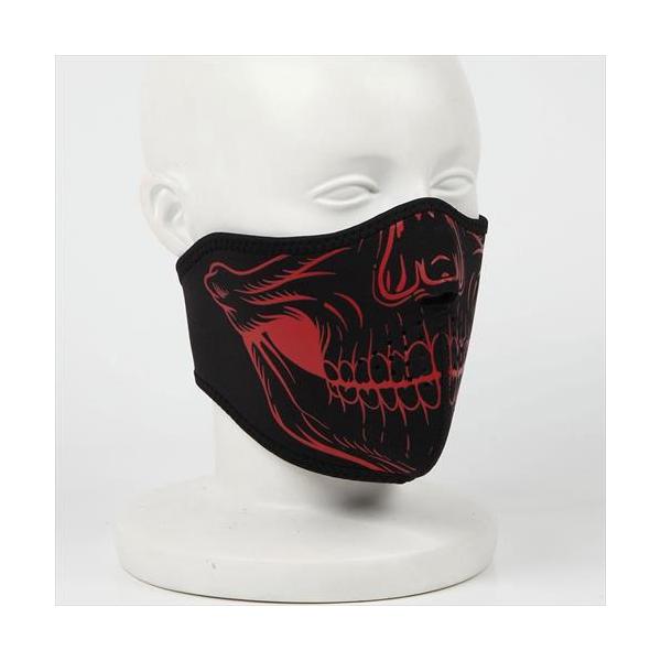 定形外 RIDEZ　ライズ  【4527625099425】 NEO FACEMASK RFM03 X/SKULL RD ハーフフェイスマスク スカル レッドNEO FACEMASK顔の形に立体裁断されたネオプレンハーフマスク。ウェットスー...