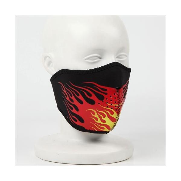 定形外 RIDEZ　ライズ  【4527625099432】 NEO FACEMASK RFM04 Flame RD ハーフフェイスマスク フレイム レッドNEO FACEMASK顔の形に立体裁断されたネオプレンハーフマスク。ウェットスーツ...