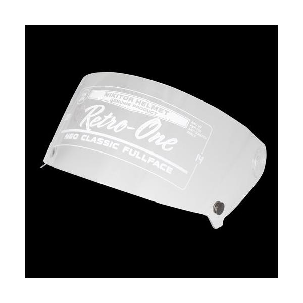 RIDEZ　ライズ  【4527625108509】 NIKITOR SHIELD For Retro-One　ヘルメット専用シールド　クリアNIKITOR Retro-Oneヘルメット専用シールド！■安心の99％UVカット！ JAN CO...