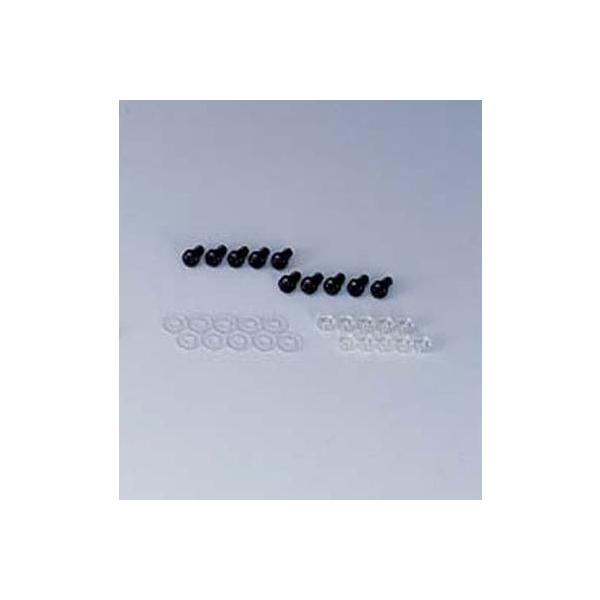 4945716990527 ポスト投函便 スクリーンビスブラックM5X10 10PCS／SET 990510-06 【POSH FAITH(ポッシュ フェイス)】 ◆レース用カウルなどに装着するための軽量スクリーンビス◆もちろん公道でも使用...