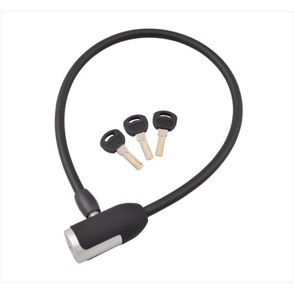 カラー：マットブラックサイズ：Φ10Ｘ600ｍｍ・ウェーブキー3本付属/スペアキー対応サービス・不正開錠されにくく、折れにくいウェーブキー採用・ベーシッククラスのワイヤー錠ながら、ウェーブキーやスペアキーにも対応商品の詳細な情報については、...