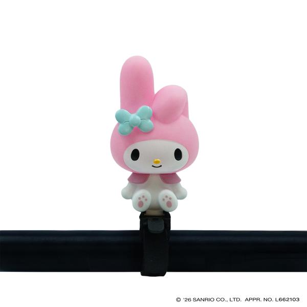 ROSSI サイクルホーン(サンリオ)マイメロディのマスコット付きバイクホーンです。マスコットを押すと音がなり、自転車のベルがわりにもなります。アジャスターが付いているので、自転車、チャイルドシートの手すり、ベビーカーなど様々なところに取り...