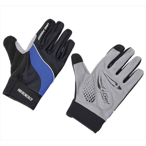 【ヒロエナジー  】 【4589579038974】 132943  GELPAD　ウインターグローブ　ロイヤルブルー　S ・防風裏起毛素材の採用でさらに暖かいウィンターグローブ・衝撃吸収PADで快適ライド・タッチパネル対応(親指、人差し指...