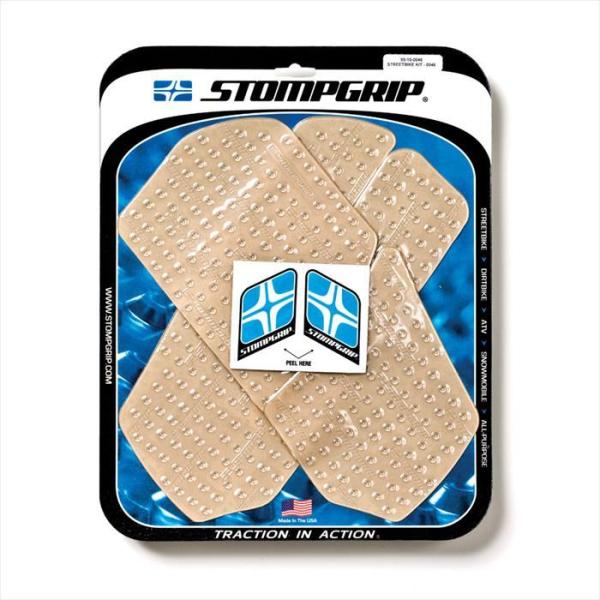 【ストンプグリップ】 【4548664918188】 STOMPGRIP　トラクションパッドタンクキット クリア　 1400GTR／CONCOURSE14 10-17 P054-9312■素材：エラストマー樹脂色：クリア◆STOMP GRI...