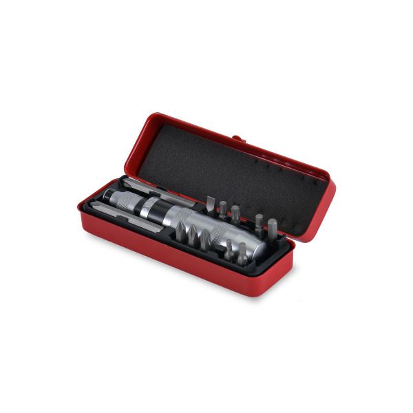 カタログ品番: PGR0011メーカー品番: PGR0011JANコード: 4550255139377固着したボルトにハンマーで叩いて衝撃を与えながら緩めるショックドライバー。固着しやすい＋ボルトやトルクスに向けた厳選されたビットが12本付...