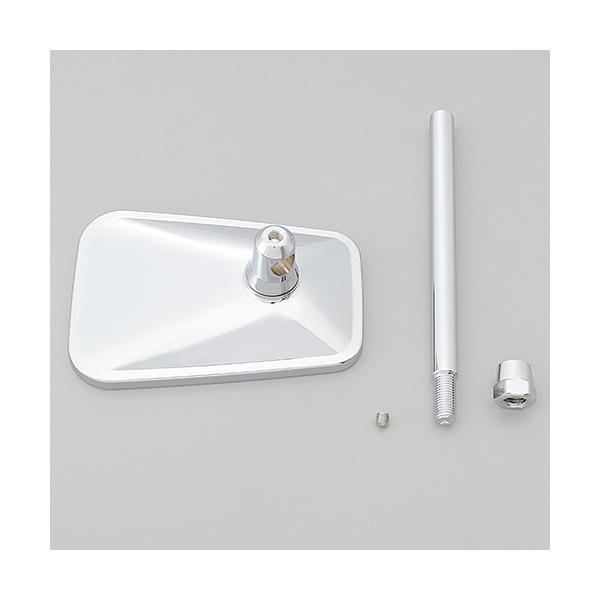 純正ミラーの衝撃緩衝装置を使用するミラー純正ミラーの衝撃緩衝装置をそのまま流用し、オフセットバーとハウジングのみ交換します。広角な曲率R1000の鏡を使用し、より広い後部視界を確保。ロッド上をスライドさせてミラーハウジング位置を調整可能です...