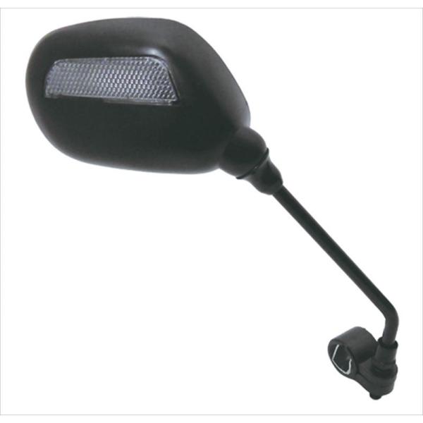 　 【4973291433610】 43361 川住 ミラー ＫＷ−55 反射板付　ブラックサイクルミラー リフレクター付（右側専用）見やすい平面鏡割れにくい樹脂製です。サイズ幅95×長さ290×高さ30?（約）重量150ｇ商品の詳細な情報...