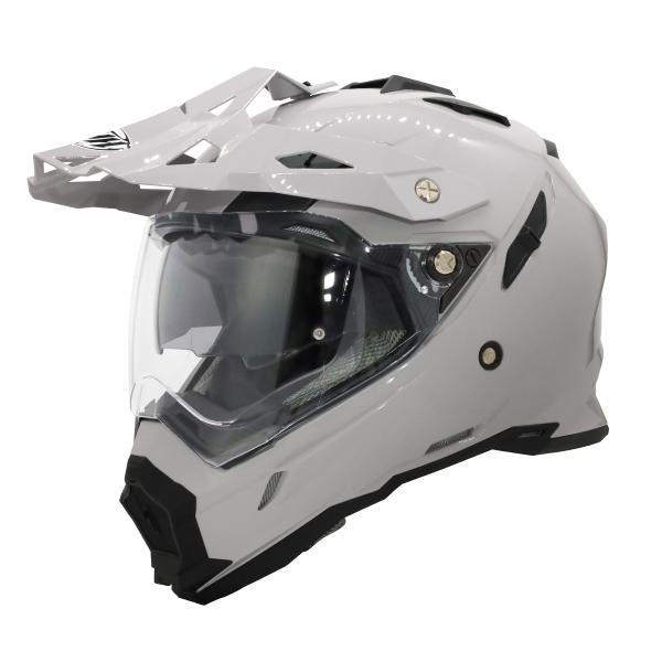 【THH】 インナーサンバイザー装備　オフロードヘルメット　TX-28 パールライトグレー モトクロス 全排気量対応 2022年新色！パールライトグレーの登場です！TX-28　アドベンチャーツアラーやオフロードに最適なモデル開閉式のインナー...