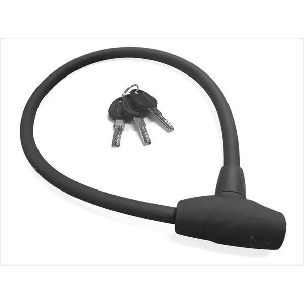 カラー：ブラックサイズ：60cm素材：カバー シリコン、 本体 亜鉛、 ケーブルカバー TPV、キーキャップ ABS、 ワイヤー スチール・シリンダー種別:ディンプルキーシリンダー・キー本数:3本・鍵本体をシリコンカバーでコーティング・自転...