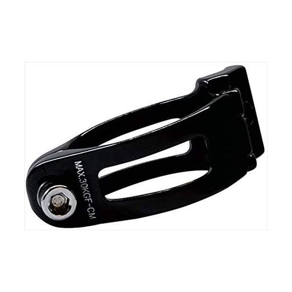 従来のバンドよりも幅が広く、内側のクランプ面が丸く処理してあるので、しっかり固定でき、フレームの塗装面を傷めにくくなっています。商品サイズ：商品カラー：ブラックサイズ：Φ34.8mm商品の詳細な情報については、メーカーサイトでご確認ください...