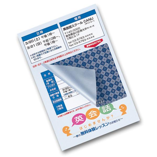 【お取り寄せ商品(納期は別途回答)】消耗品OAセキュリティー用品サンワサプライ貼り直しができる目隠しシール(2面付)サブコード:JPHKSEC11