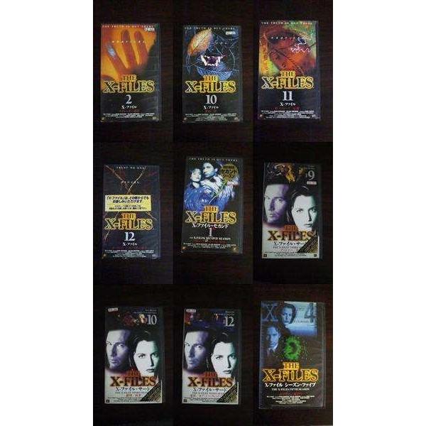 【VHS】 THE X-FILES vol.2,10~12 セカンドvol.1サード vol.9,10,12 フィフス vol.4 字幕スーパー 9本セット レンタル落
