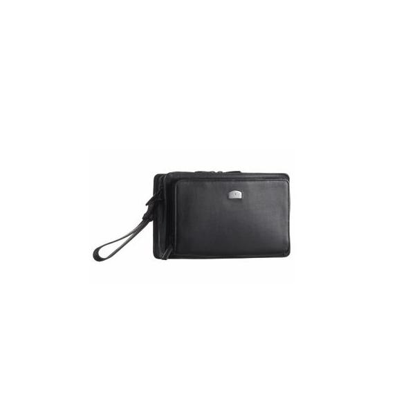 【在庫限り！】サイズ：25×16×8 cm[Spec]型番 96801 サイズ 25×16×8 cm 機能一覧 ２気室／ケータイホルダー／ストラップ付き [Tag]オファーマン アスコナII 96801 ポーチ メンズ メンズポーチ ブラッ...