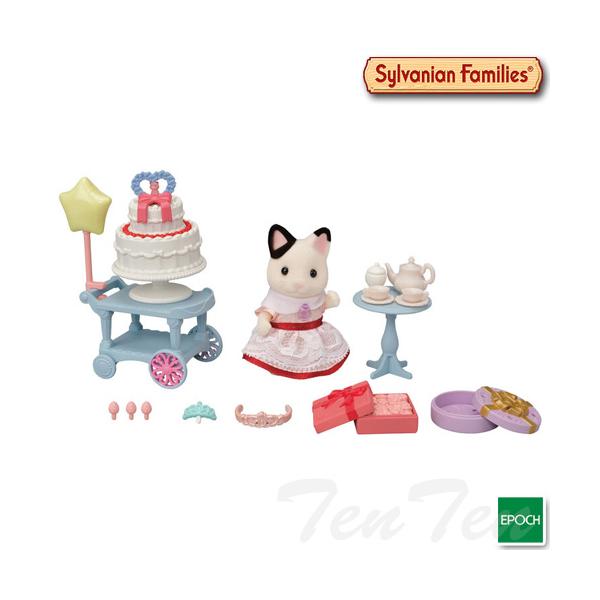 【 即納品 】(即納品のみ同梱可。)パーティ用の特別なドレスを着たチャコールネコの女の子のリリーちゃんと、豪華な2段ケーキやプレゼントボックスなど、パーティー遊びが楽しめる小物のセットです。お人形と小物パーツがついたセットなので、この商品だ...