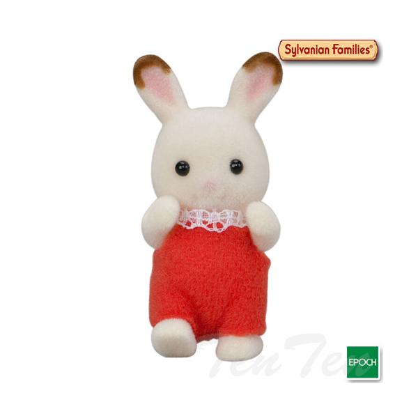 メーカー希望小売価格700円(10%税込時)【 即納品 】(即納品のみ同梱可。)シルバニアファミリーショコラウサギの赤ちゃんショコラウサギファミリーの赤ちゃんです。お父さんの焼いてくれるチョコレートパンが大好き。お庭に飛んでくる小鳥さんとな...