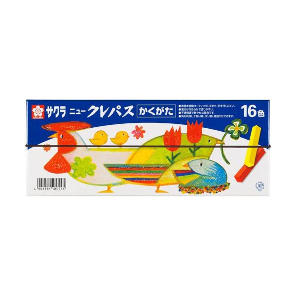●角の使い方によって、太い線・細い線・面塗りが自由にできます。●色調は不透明で被覆力が強く、色ケント紙にも鮮やかに発色します。●「つき・のび」のよさ、「重色・混色」の容易さなど、クレパス本来の特長も兼ね備えた新しいクレパスです。＜仕様＞●商...