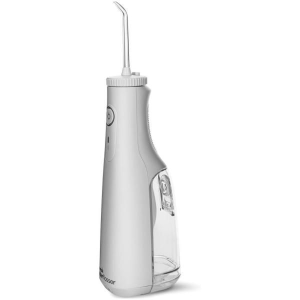 ・2段階の水圧調整が可能な充電式モデル。コンパクト設計なので、置き場所を選びません。・4時間の充電で約1週間使える便利な充電式タイプ。・チップ部分が360度回転するので、握り方を変えずに上下の顎をケアすることができます。・防水仕様（IPX-...