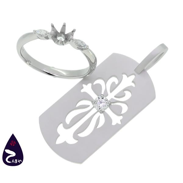 商品詳細管理番号 Y3T1R125041800ブランド名 ー商品名 SV ダイヤ付トップカットアウトクロス ドッグタグPt900 メレダイヤ付リング枠セット石目 メインダイヤ 0.207ct(トップ)、メレダイヤ 0.11ct(リング)素材...