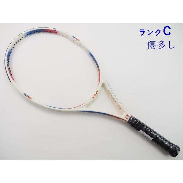 商品名：ウィルソン プロ スタッフ 7.0 110 シュティフィー グラフ(G1)/WILSON Pro Staff 7.0 110 Steffi Graf(G1)分類／ランク：中古テニスラケット/C:目立つ傷多しフェイス面積：110平方イ...