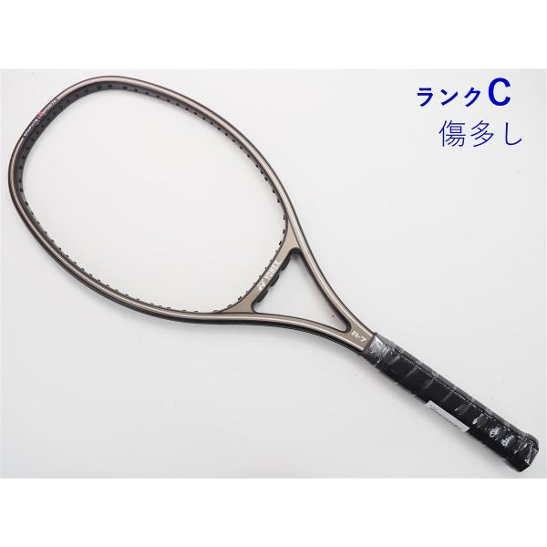 商品名：ヨネックス レックスキング 7(SL2)/YONEX R-7(SL2)分類／ランク：中古テニスラケット/C:目立つ傷多しフェイス面積：99平方インチ長さ：27.0インチフレーム厚：18mm重量：323ｇ（フレームのみ）張り上げガット...